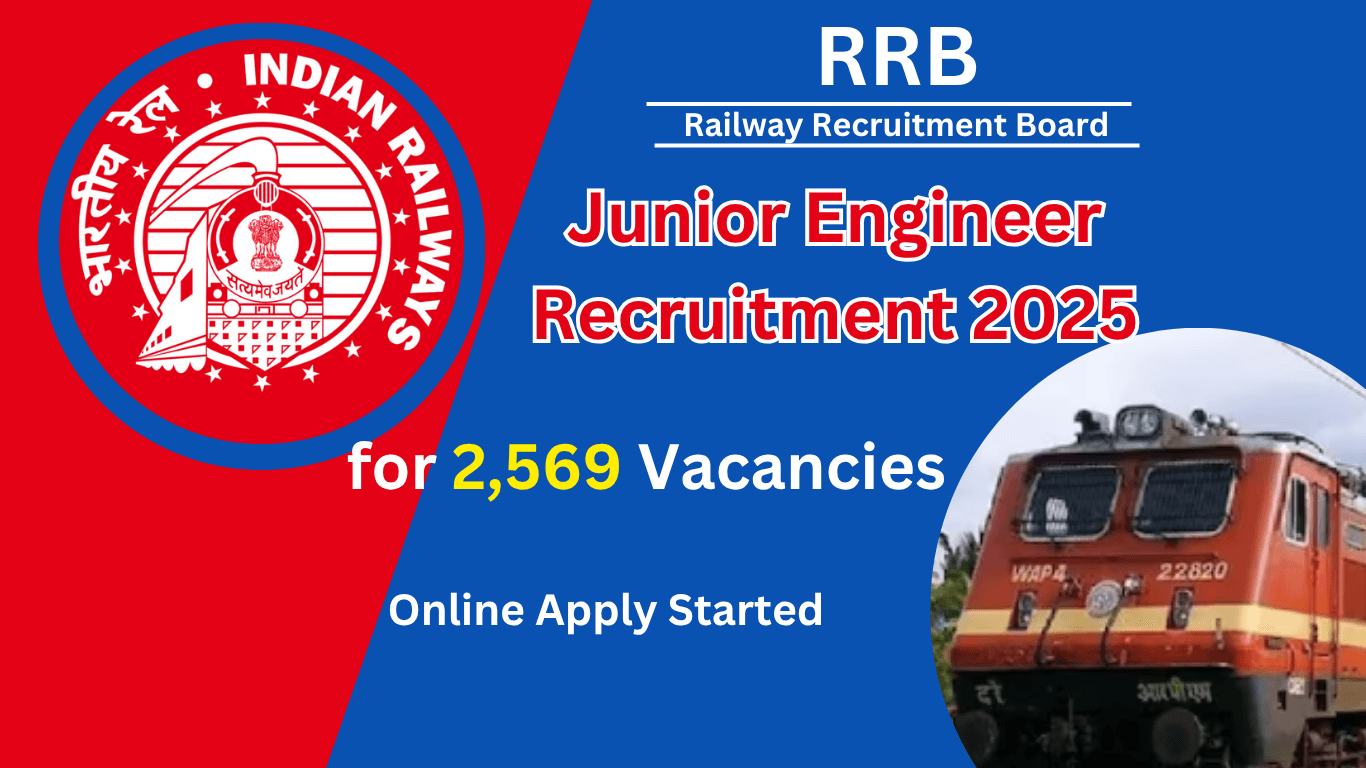 RRB Junior Engineer Recruitment 2025 for 2569 Vacancies